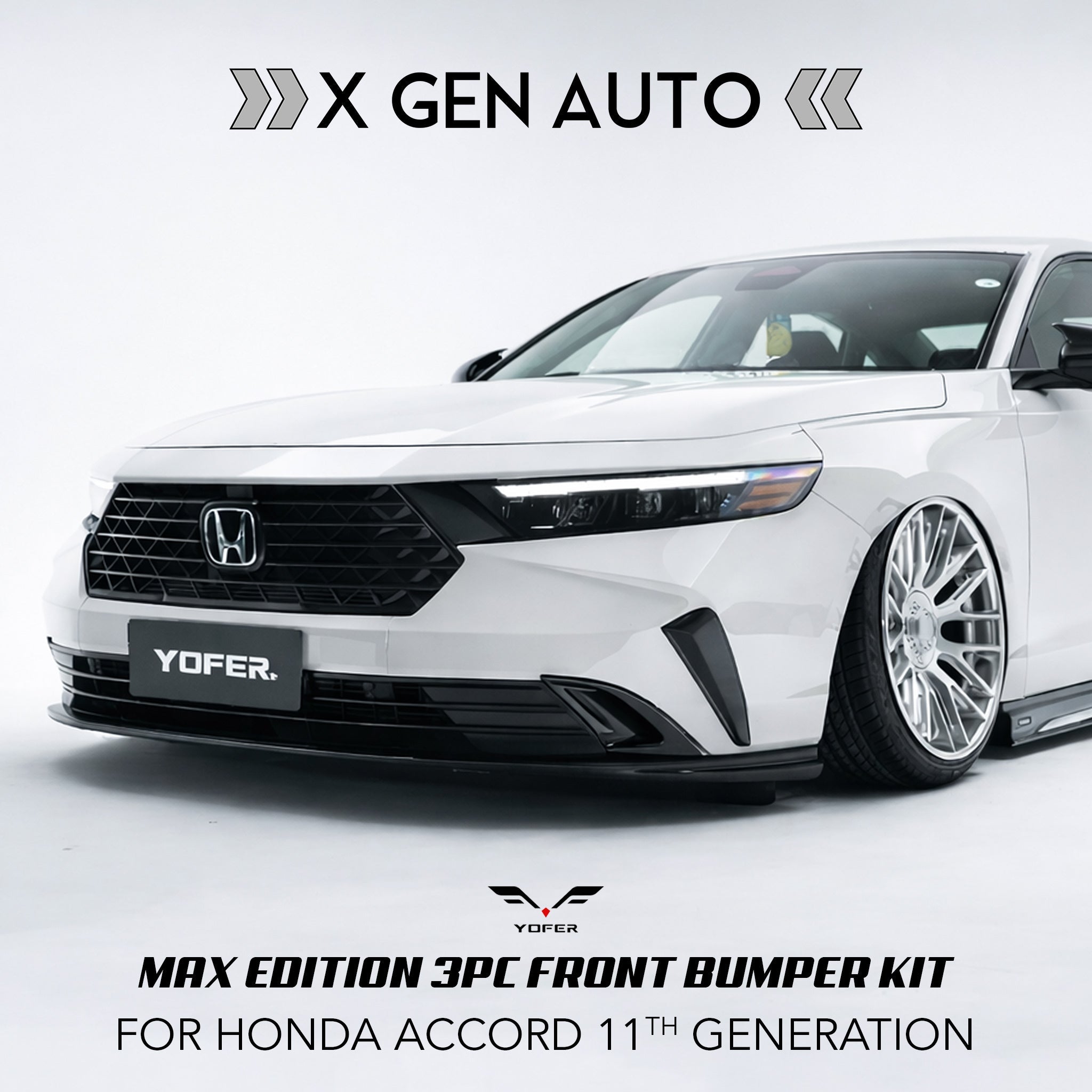 [ACCORD 2023-2026] YOFER DESIGN© MAX EDITION 3PC FRONT BUMPER KIT ...