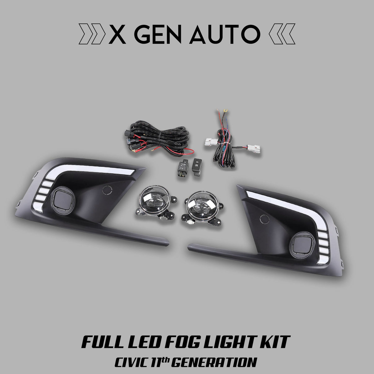 [CIVIC 11TH] FULL LED FOG LIGHT KIT V1 – XGENAUTO