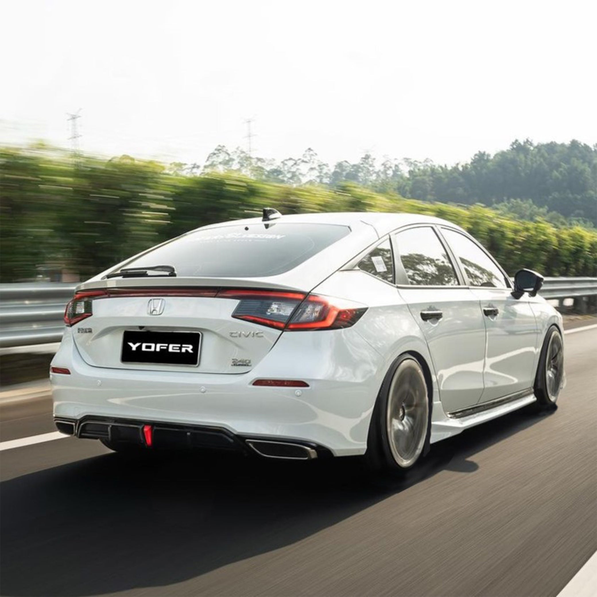 [CIVIC 11TH HATCHBACK] YOFER DESIGN© REAR VALENCE DIFFUSER – XGENAUTO