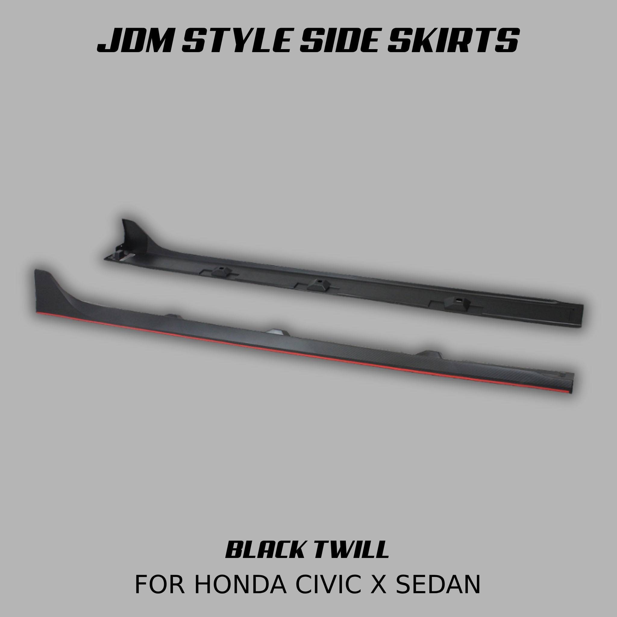 [CIVIC X SEDAN] JDM STYLE SIDE SKIRTS – XGENAUTO