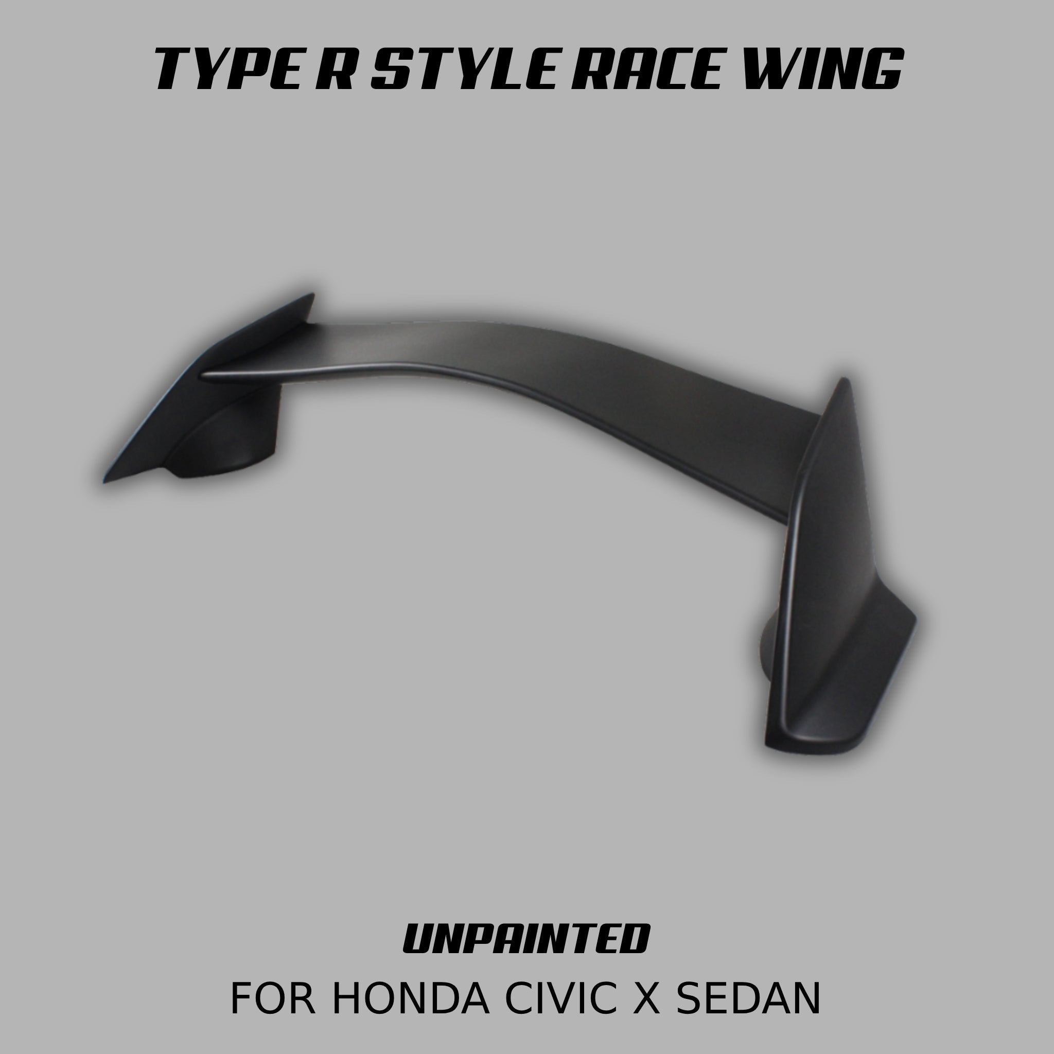 [CIVIC X SEDAN] TYPE R STYLE 3PC RACE WING – XGENAUTO