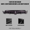 [TESLA MODEL Y] YOFER DESIGN© MAX EDITION REAR LED DIFFUSER KIT – XGENAUTO