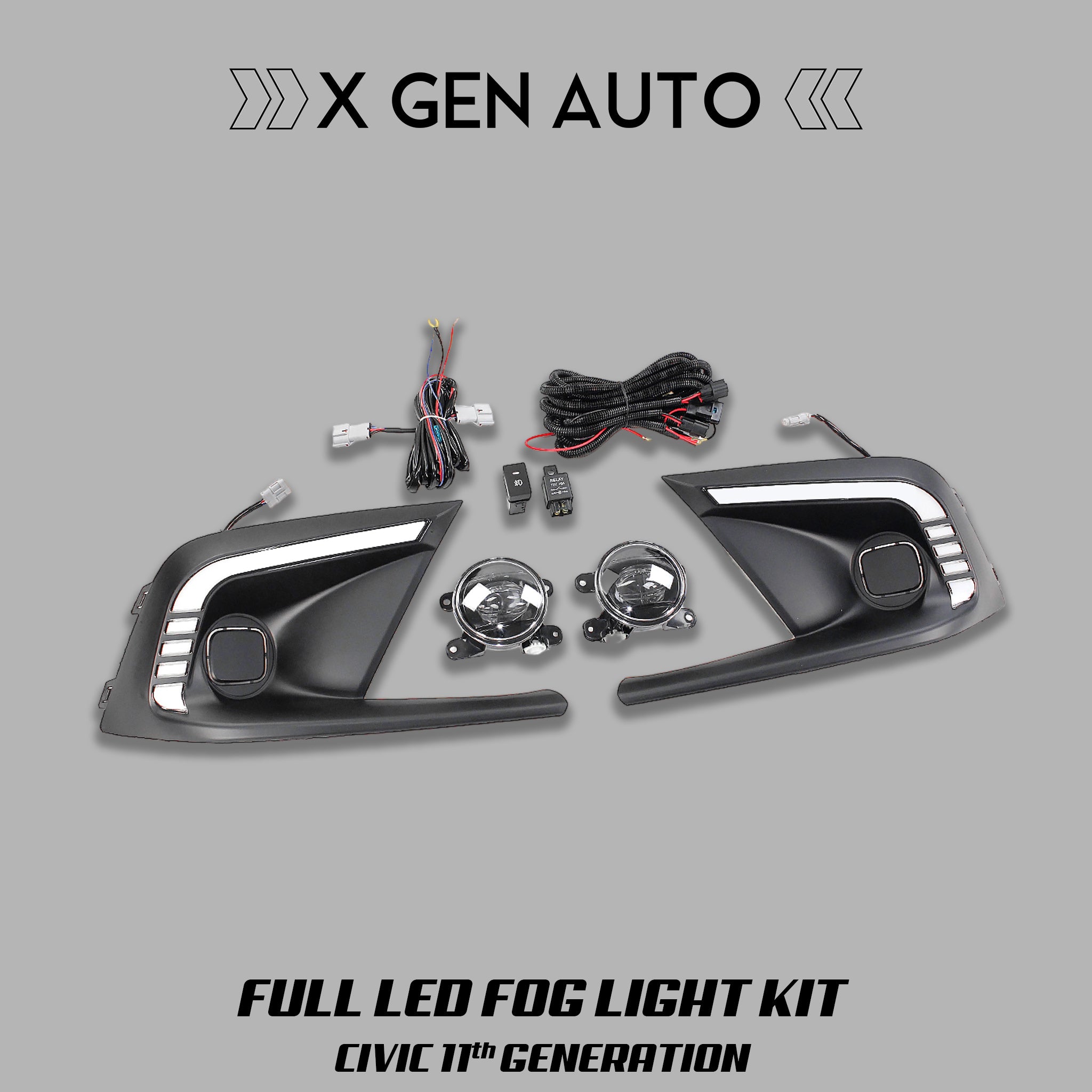 [CIVIC 11TH] FULL LED FOG LIGHT KIT V1 – XGENAUTO