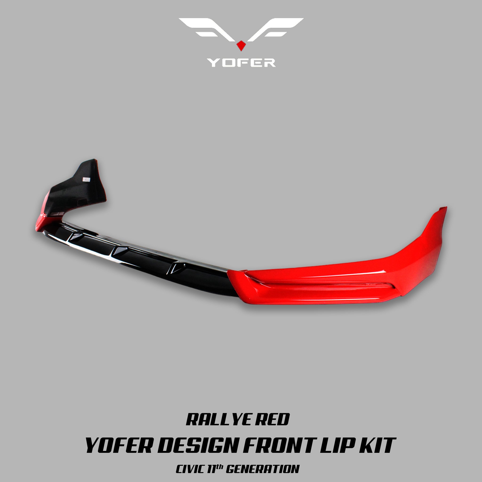 [CIVIC 11TH] YOFER DESIGN© FRONT LIP KIT V1 – XGENAUTO