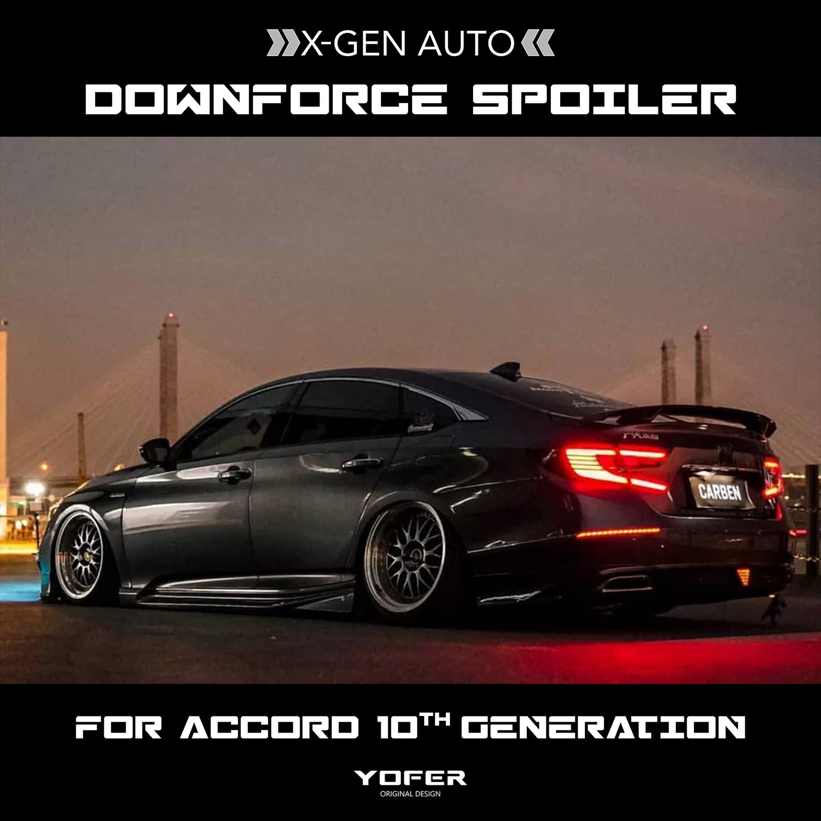 YOFER DESIGN© DOWNFORCE SPOILER – XGENAUTO