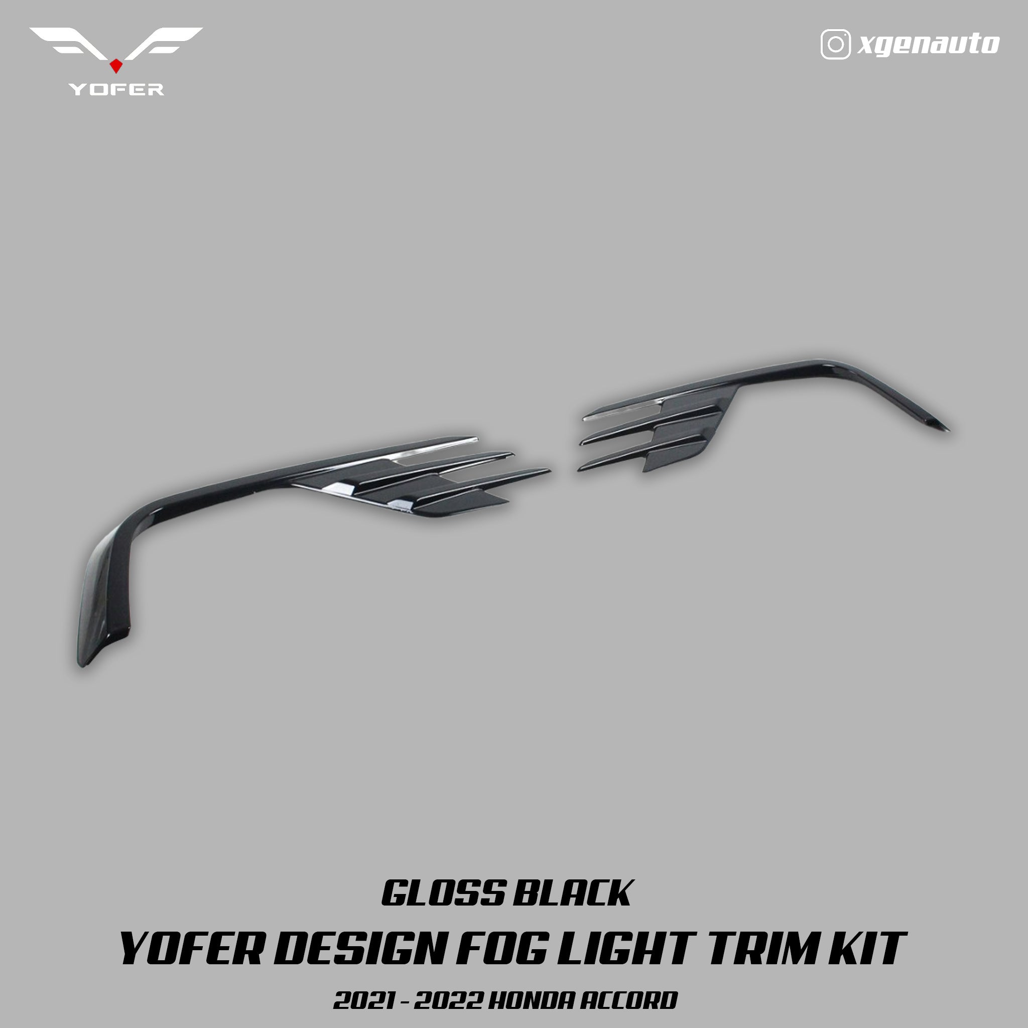 [ACCORD 2021-2022] YOFER DESIGN© FOG LIGHT TRIM KIT – XGENAUTO